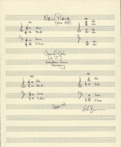 New Piece – Earle Brown Music Foundation
